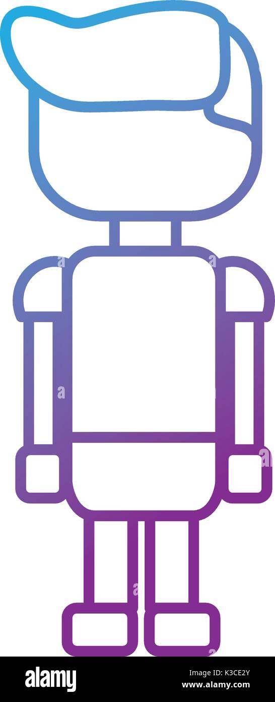 line man character to video game technology play Stock Vector Image ...