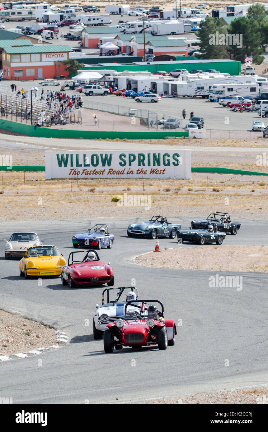 A Vintage/Historic racing event at Willow Springs International Raceway ...