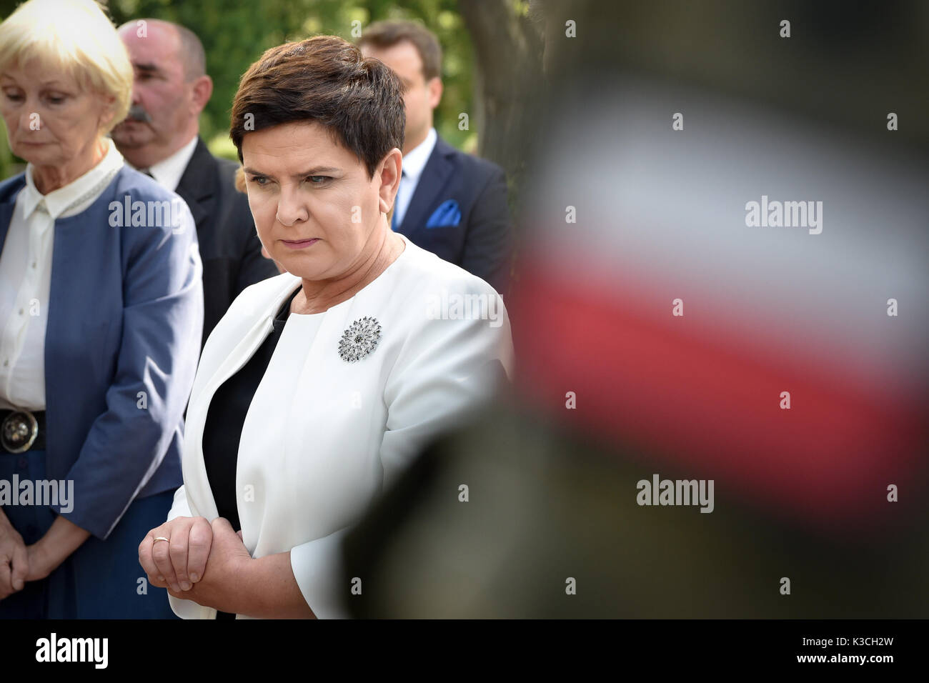 Solidarnosc flag hi-res stock photography and images - Alamy