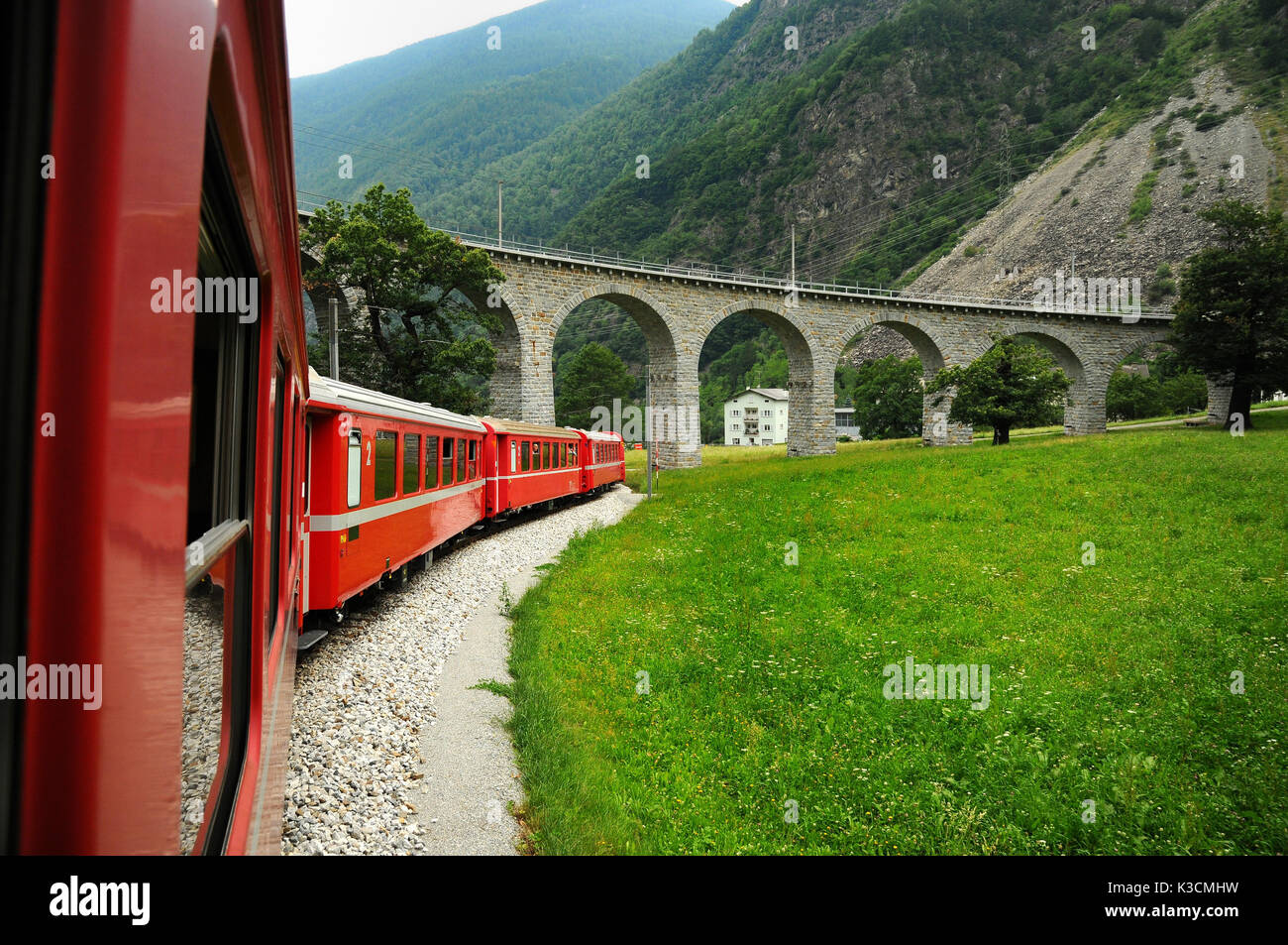 Circular viaduct brusio hi-res stock photography and images - Alamy