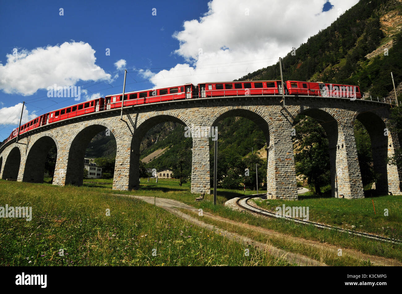 Circular viaduct brusio hi-res stock photography and images - Alamy