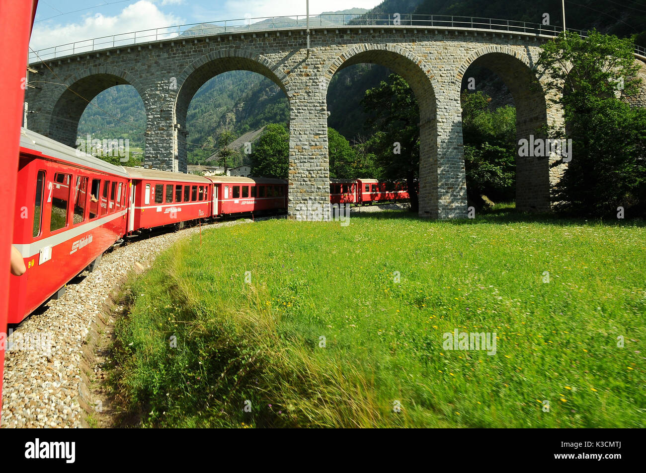 Circular viaduct brusio hi-res stock photography and images - Alamy
