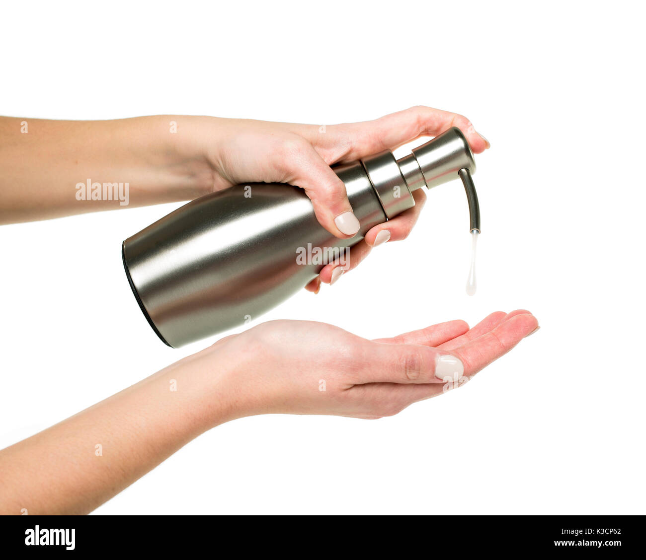 hand soap with pumping lotion from bottle Stock Photo - Alamy