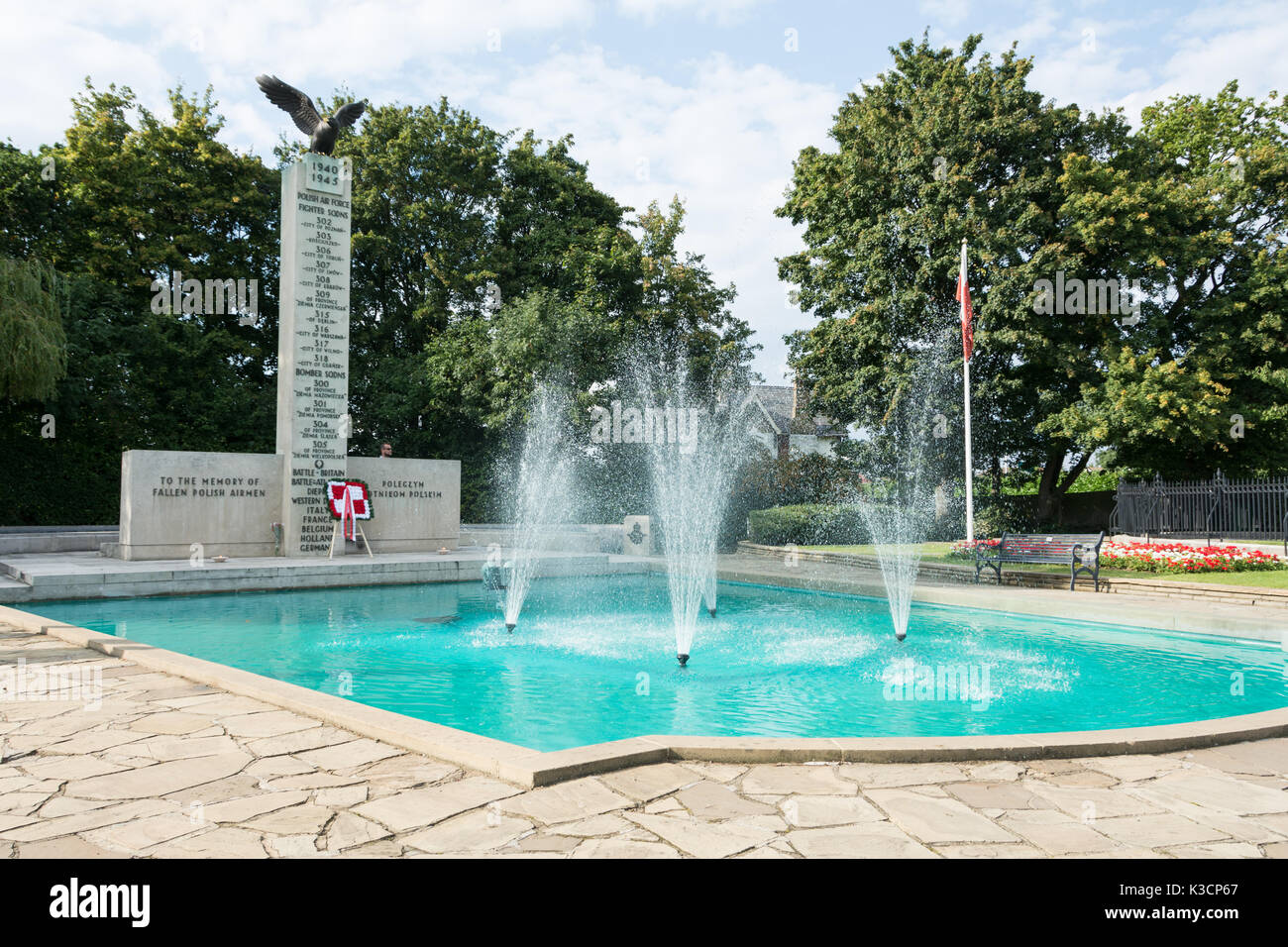 The Polish War Memorial, Northolt, Western Ave, Ruislip HA4, UK Stock ...