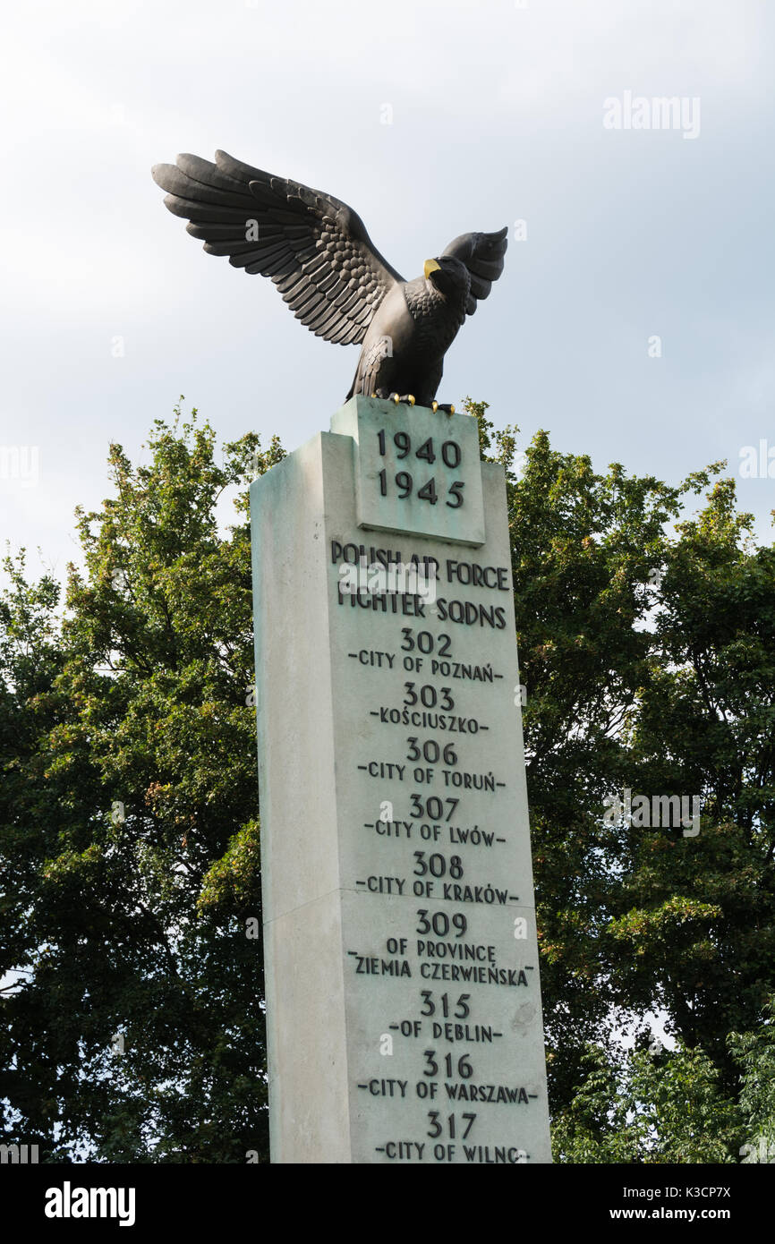 The Polish War Memorial, Northolt, Western Ave, Ruislip HA4, UK Stock ...