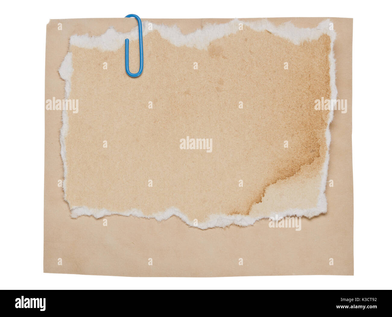 Vintage aged old paper original Cut Out Stock Images & Pictures - Alamy
