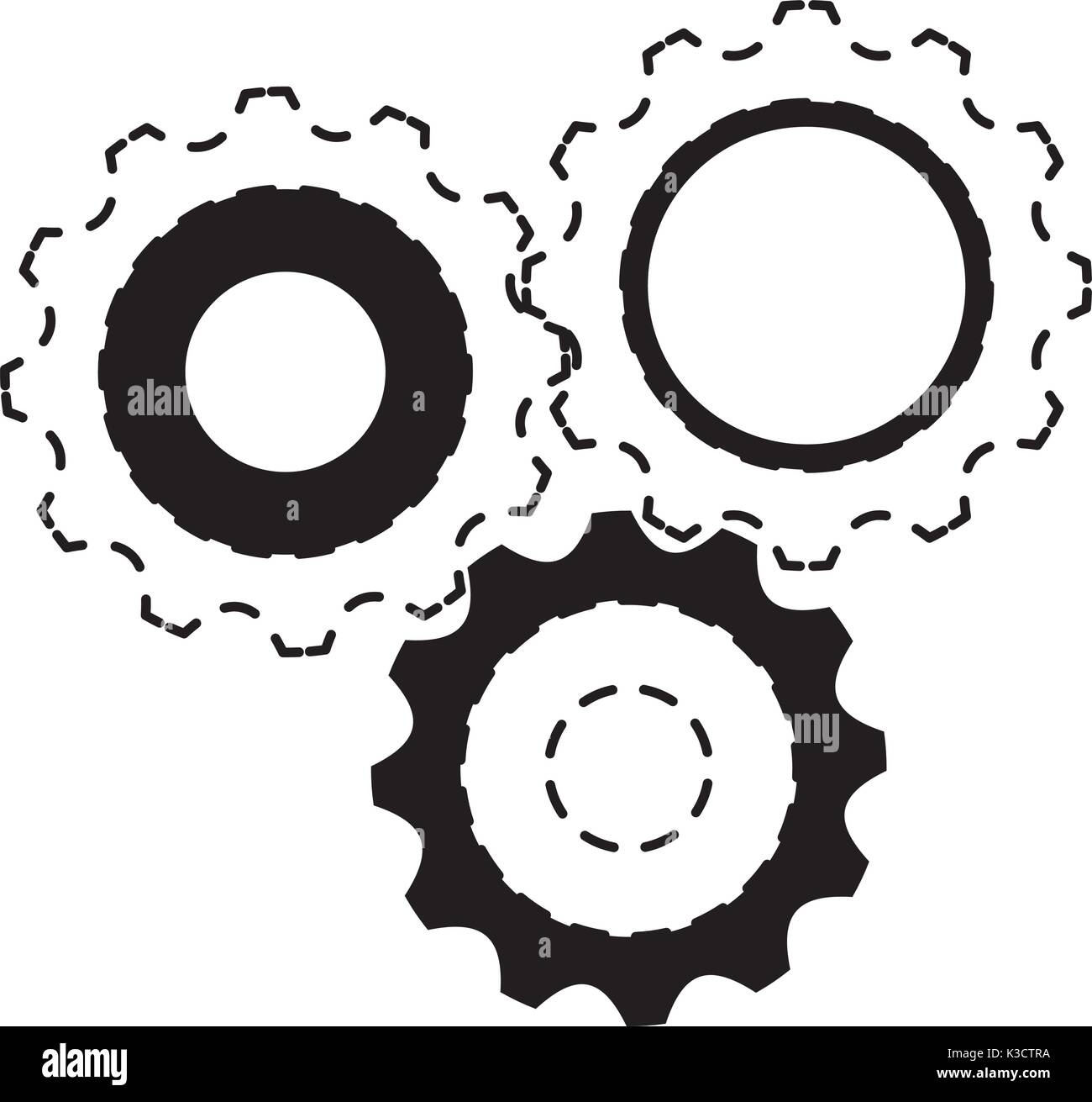 gear wheels icon Stock Vector Image & Art - Alamy