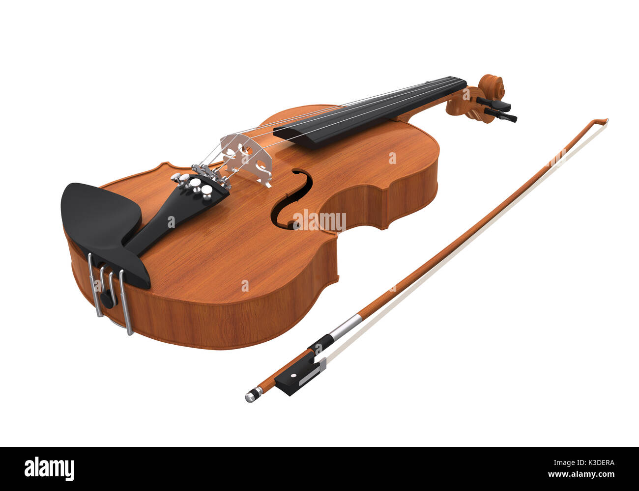 Classical wooden violin bow Cut Out Stock Images & Pictures - Alamy