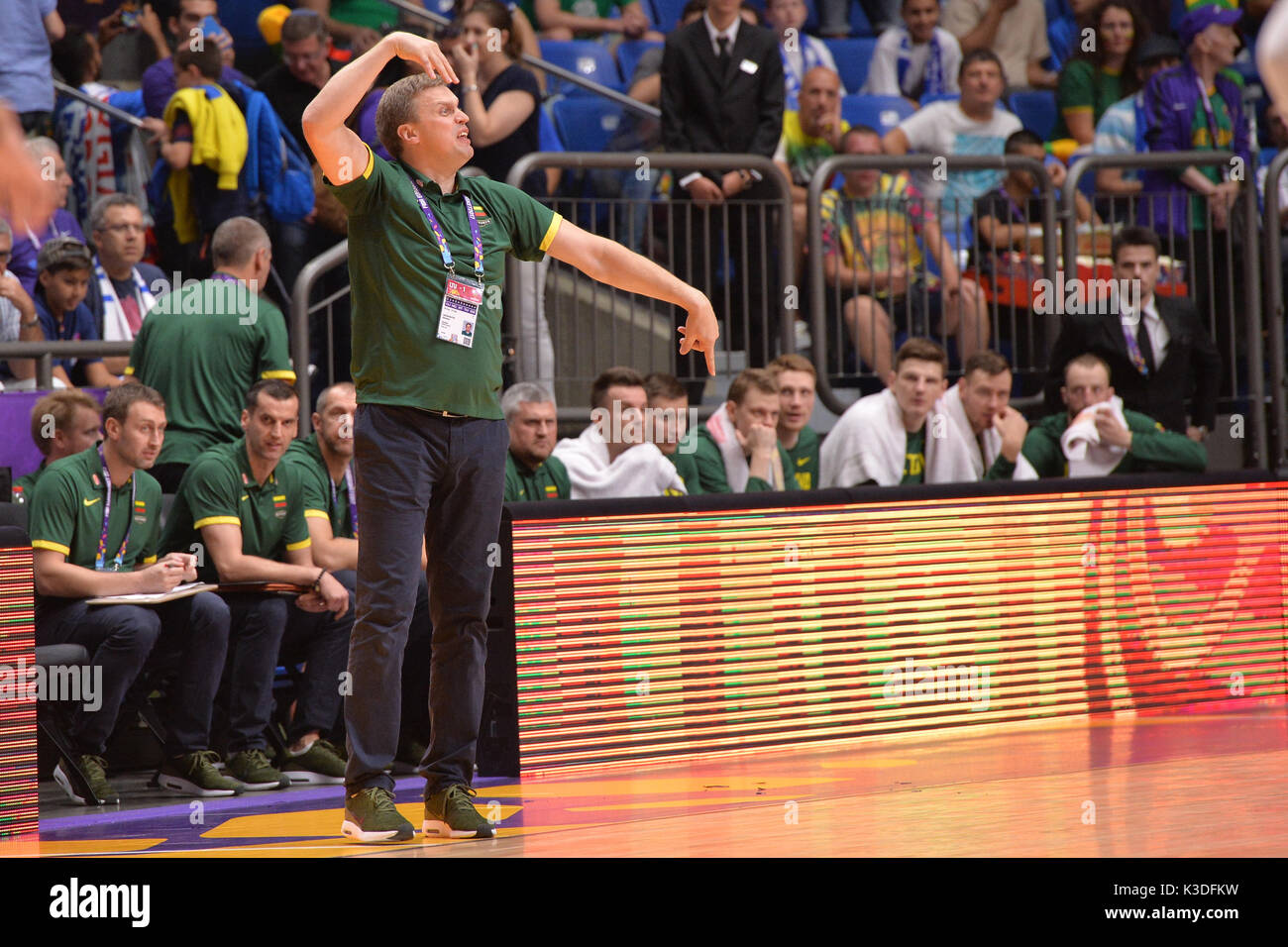 Telaviv, Israel. 31st Aug, 2017. Dainius Adomaitis Of Lithuania During ...