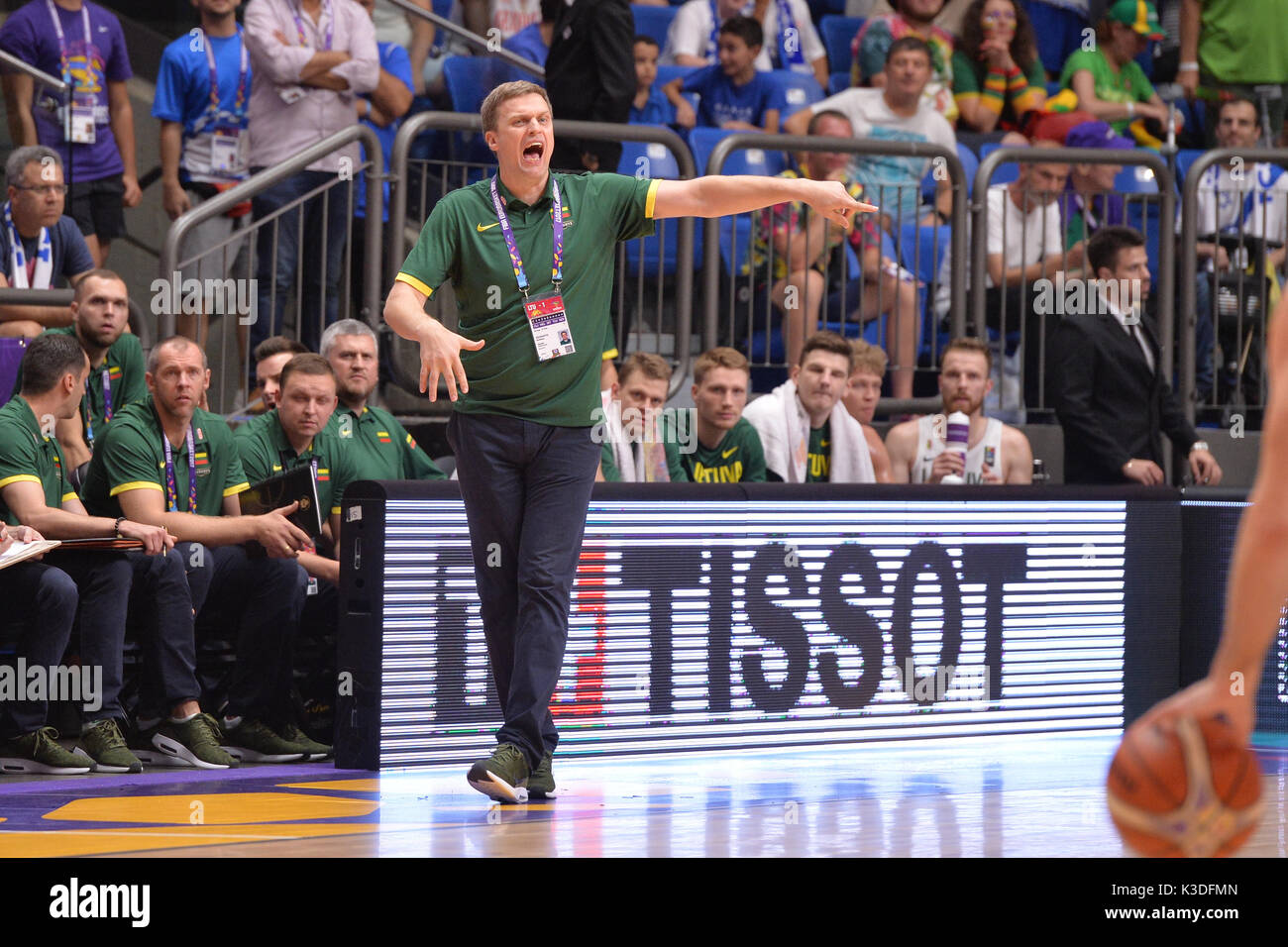 Telaviv, Israel. 31st Aug, 2017. Dainius Adomaitis Of Lithuania During ...