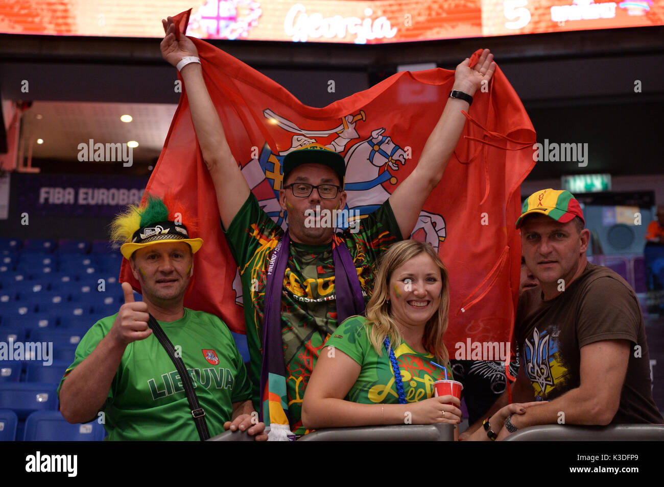 Lithuania basketball fans hi-res stock photography and images - Alamy