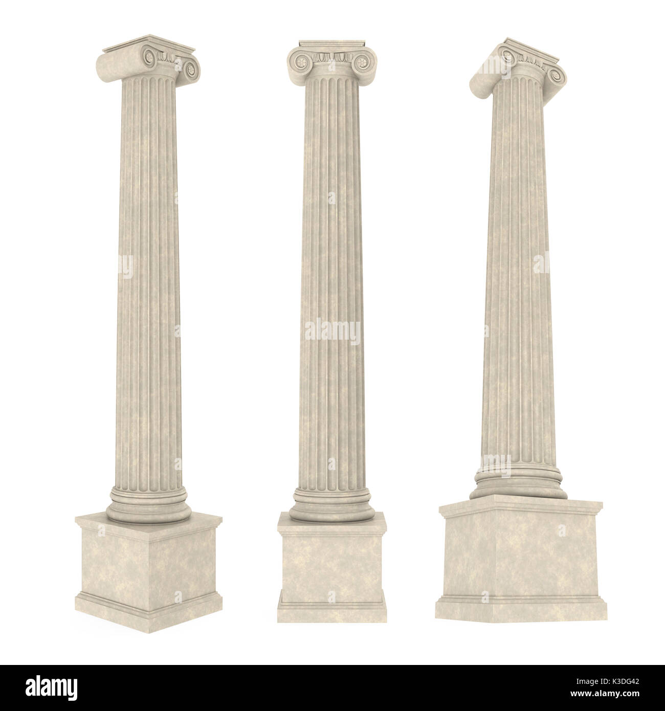 3d greek arch column hi-res stock photography and images - Alamy