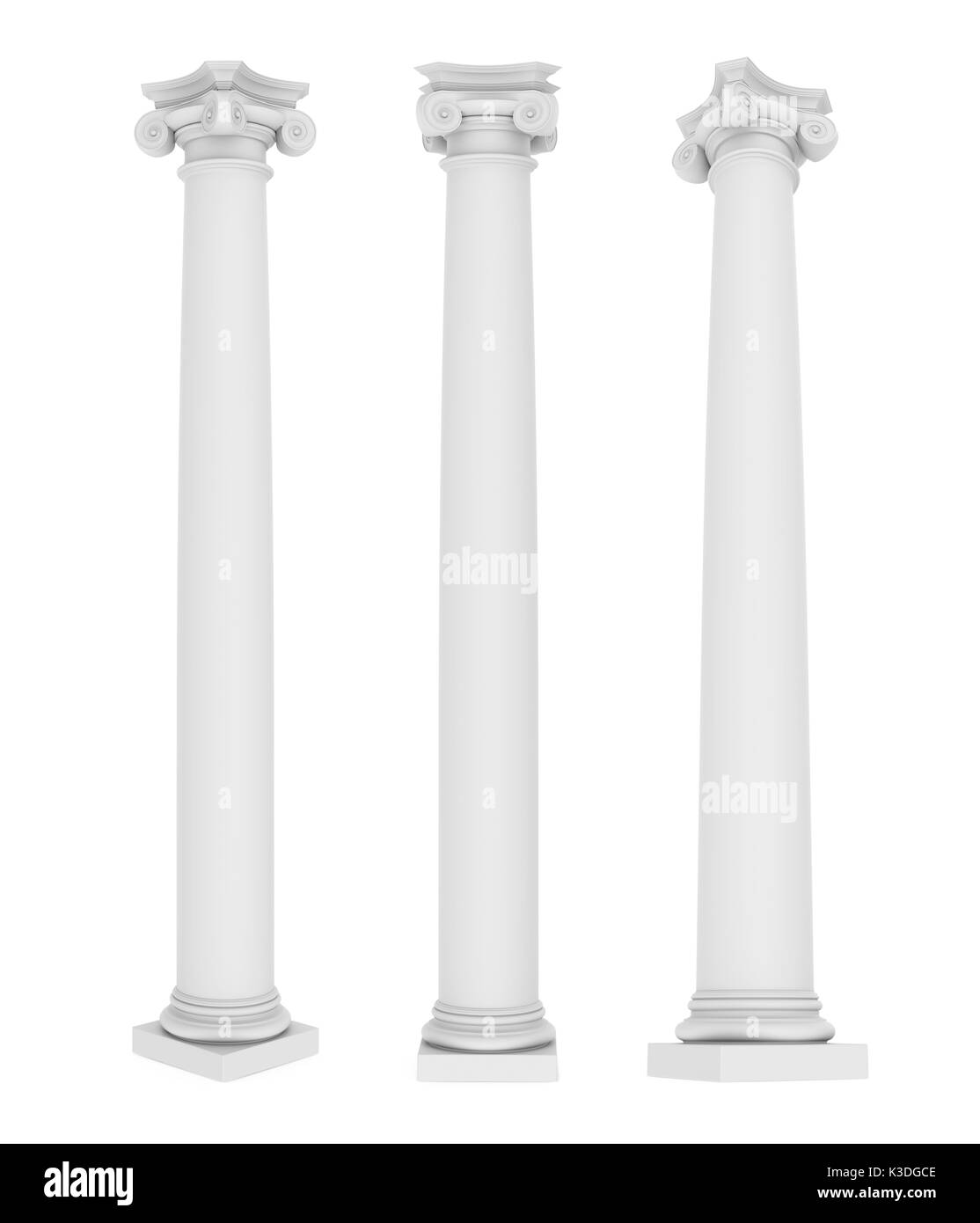 Classic Columns Isolated Stock Photo - Alamy