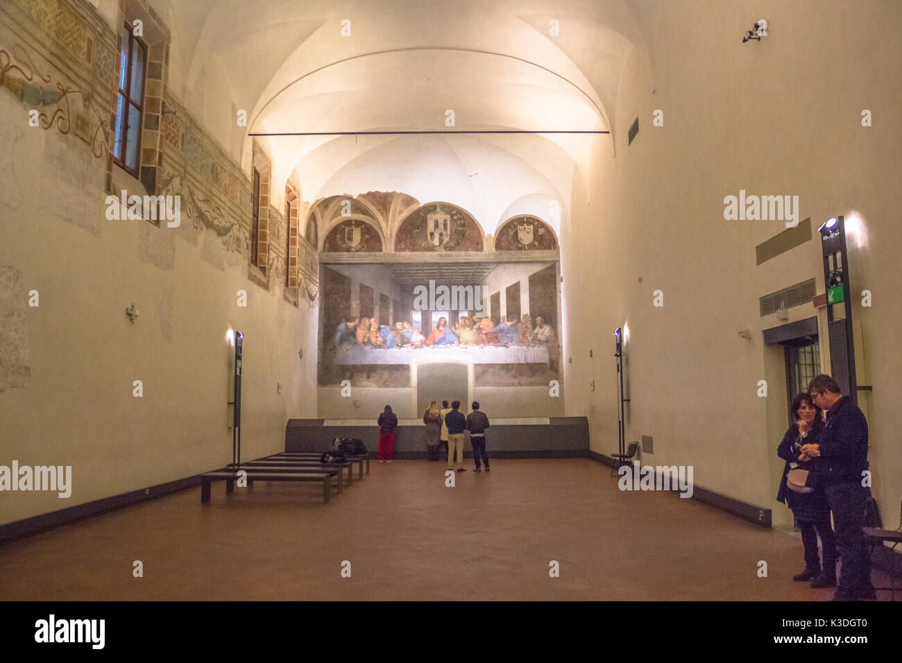 Last Supper room center Stock Photo - Alamy