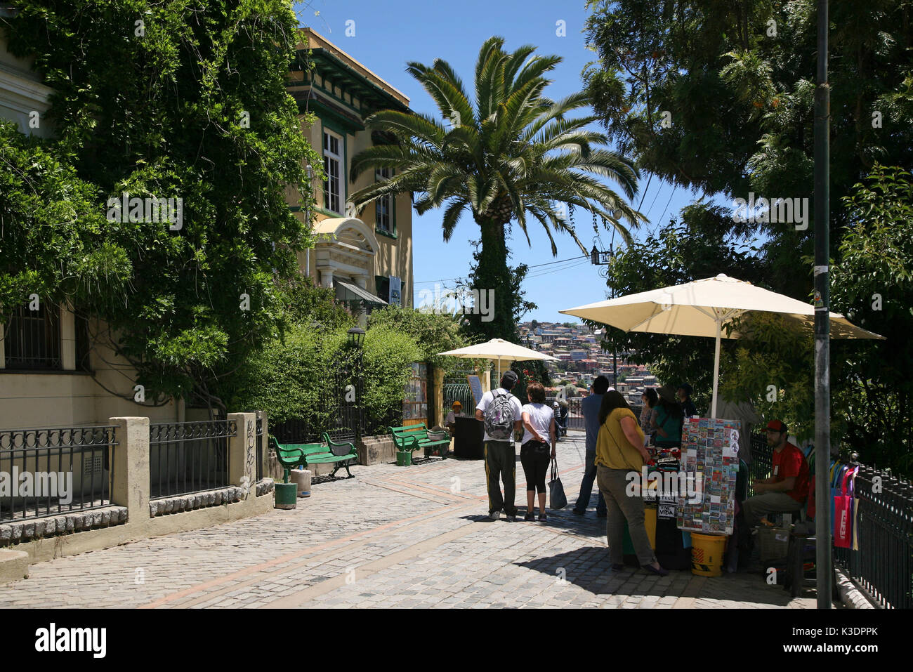 Chile, Valparaiso, Cerro Concepcion Stock Photo - Alamy