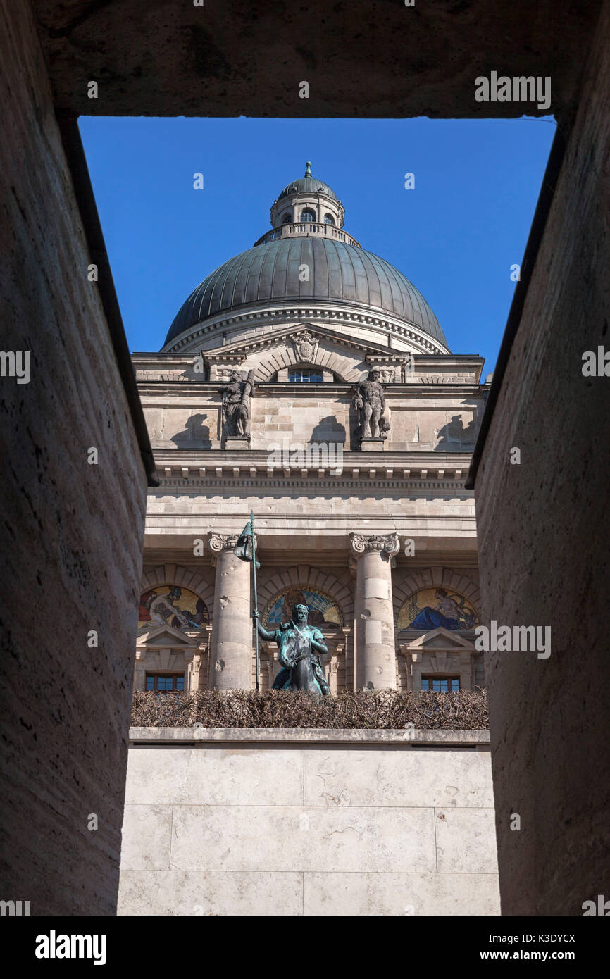 Domed building of the Bavarian state office, Munich, Old Town, Upper ...