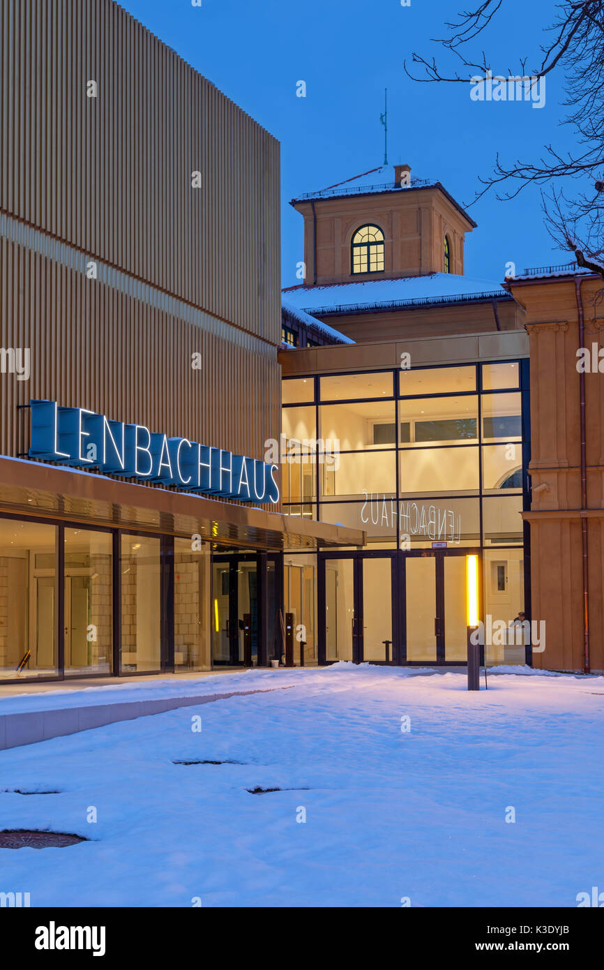 New building of the Lenbachhaus, Munich, Maxvorstadt, Upper Bavaria ...