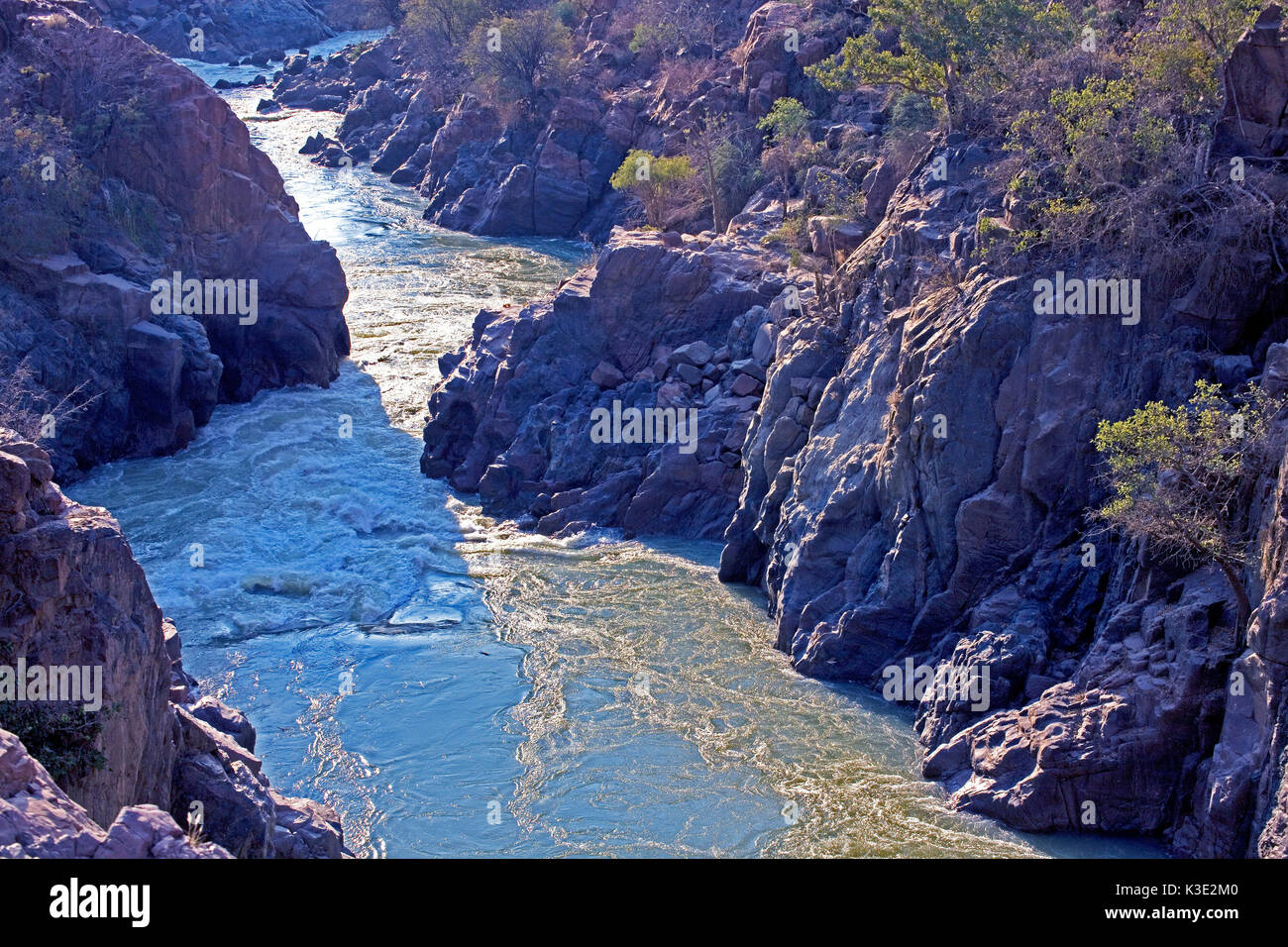 Africa, Namibia, Kunene region, Kaokoveld, Kaokoland, Kunene river ...