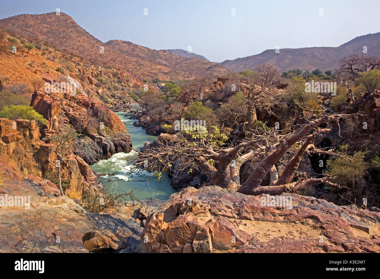 Africa, Namibia, Kunene region, Kaokoveld, Kaokoland, Kunene river ...