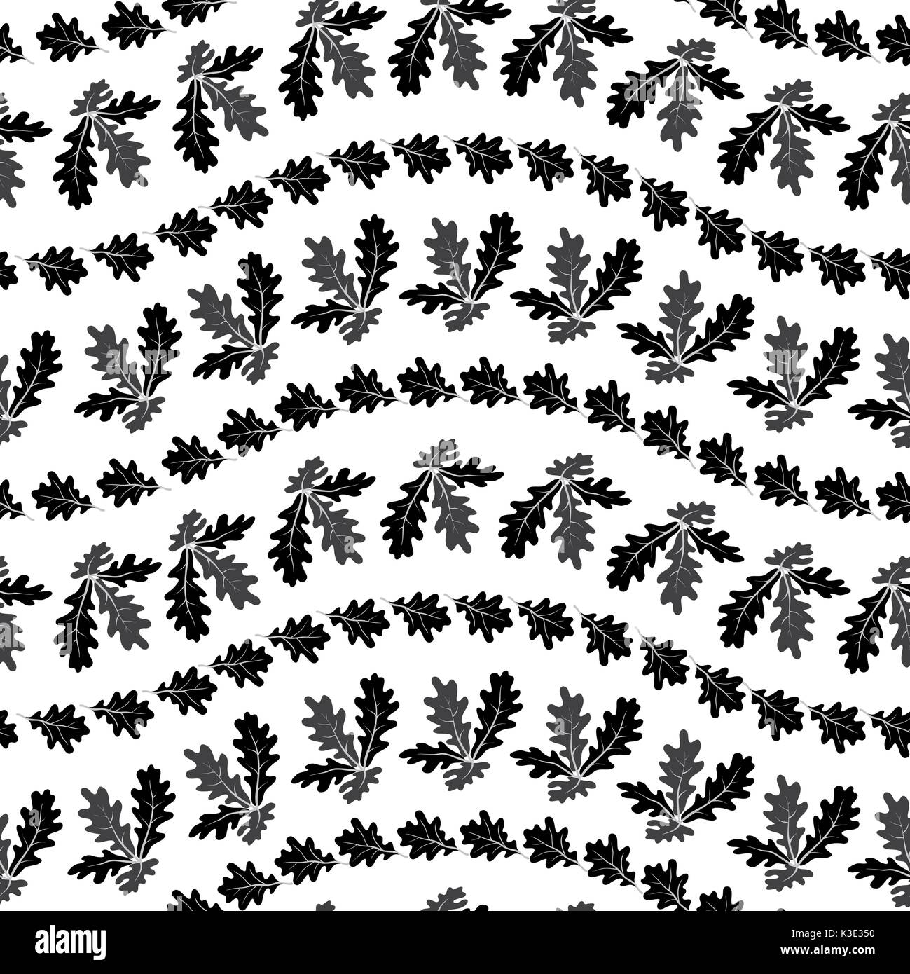 Oak tree leaves cutout Stock Vector Images - Alamy