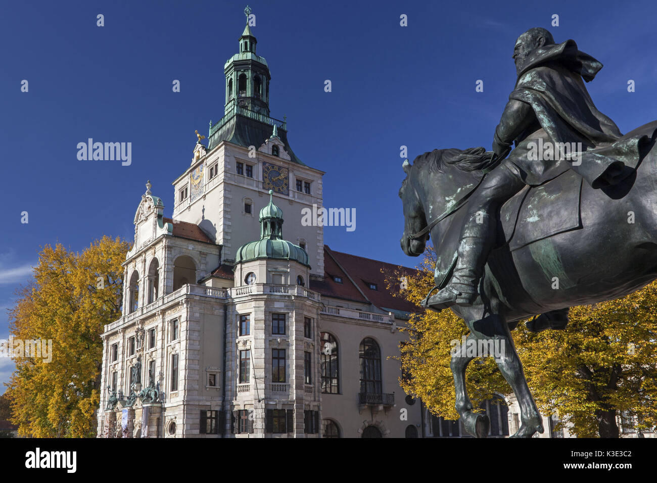 Bavarian national museum in Prinzregentenstrasse, Munich, Lehel, Upper Bavaria, Bavaria, Germany ...