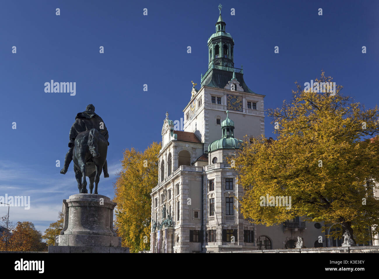Bavarian national museum in Prinzregentenstrasse, Munich, Lehel, Upper Bavaria, Bavaria, Germany ...