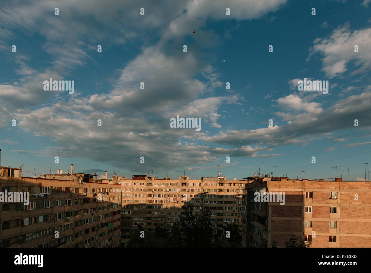 Old high-rise buildings in Yerevan, Armenia Stock Photo - Alamy