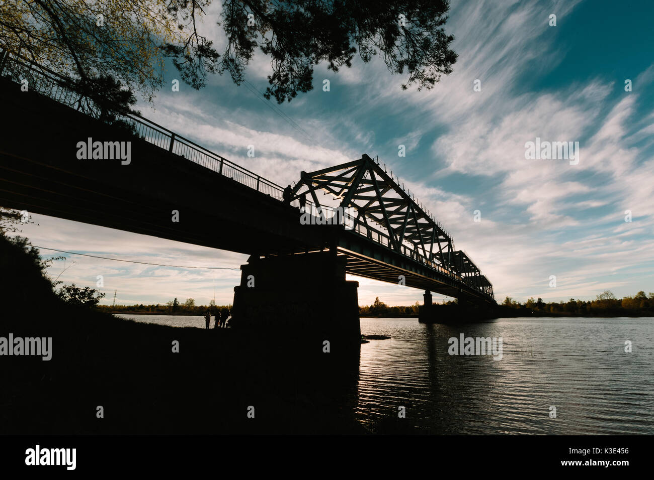 Road bridge ust luga hi-res stock photography and images - Alamy