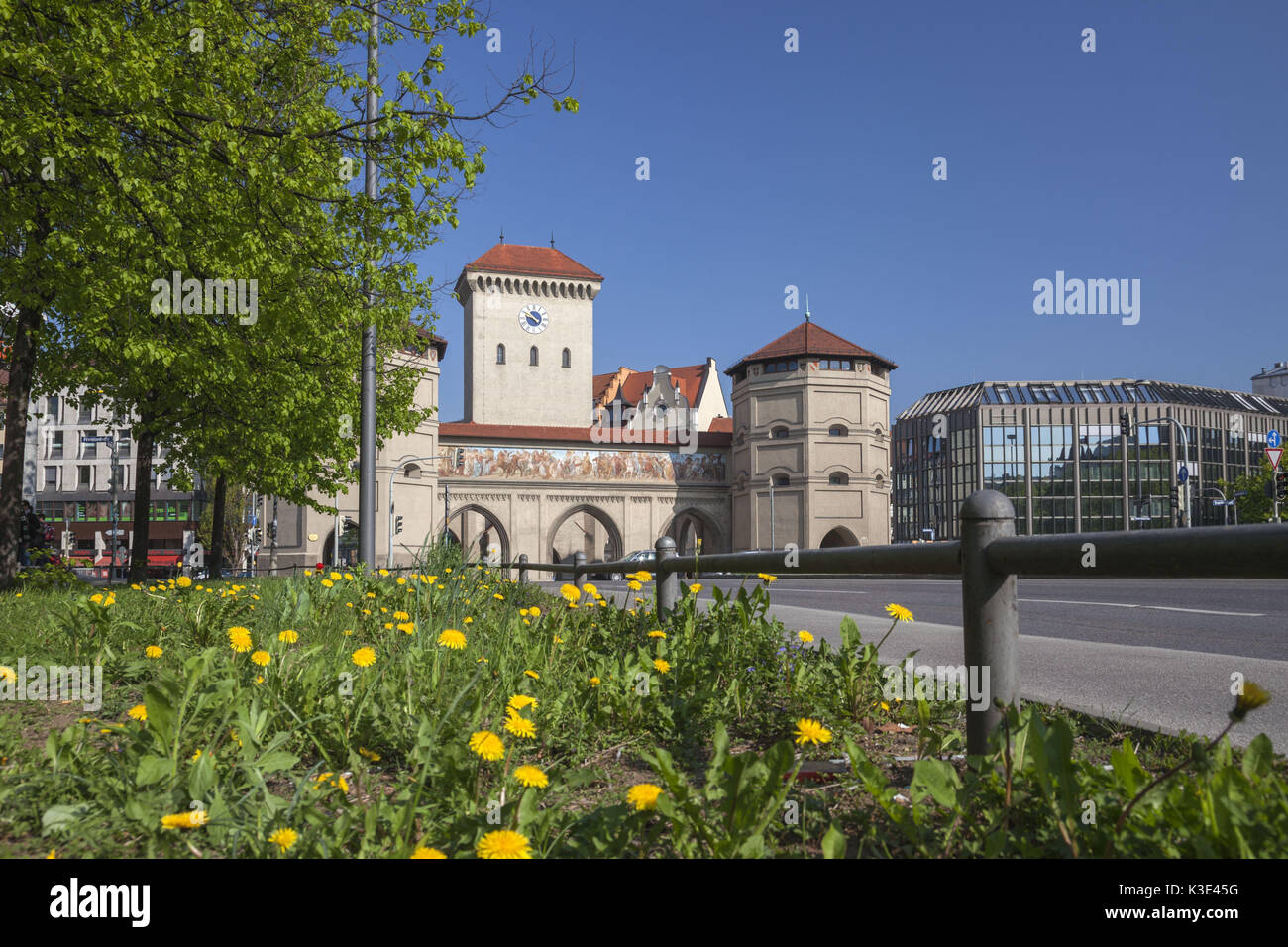 Isartor of the Isartor square, Munich, Old Town, Upper Bavaria, Bavaria ...