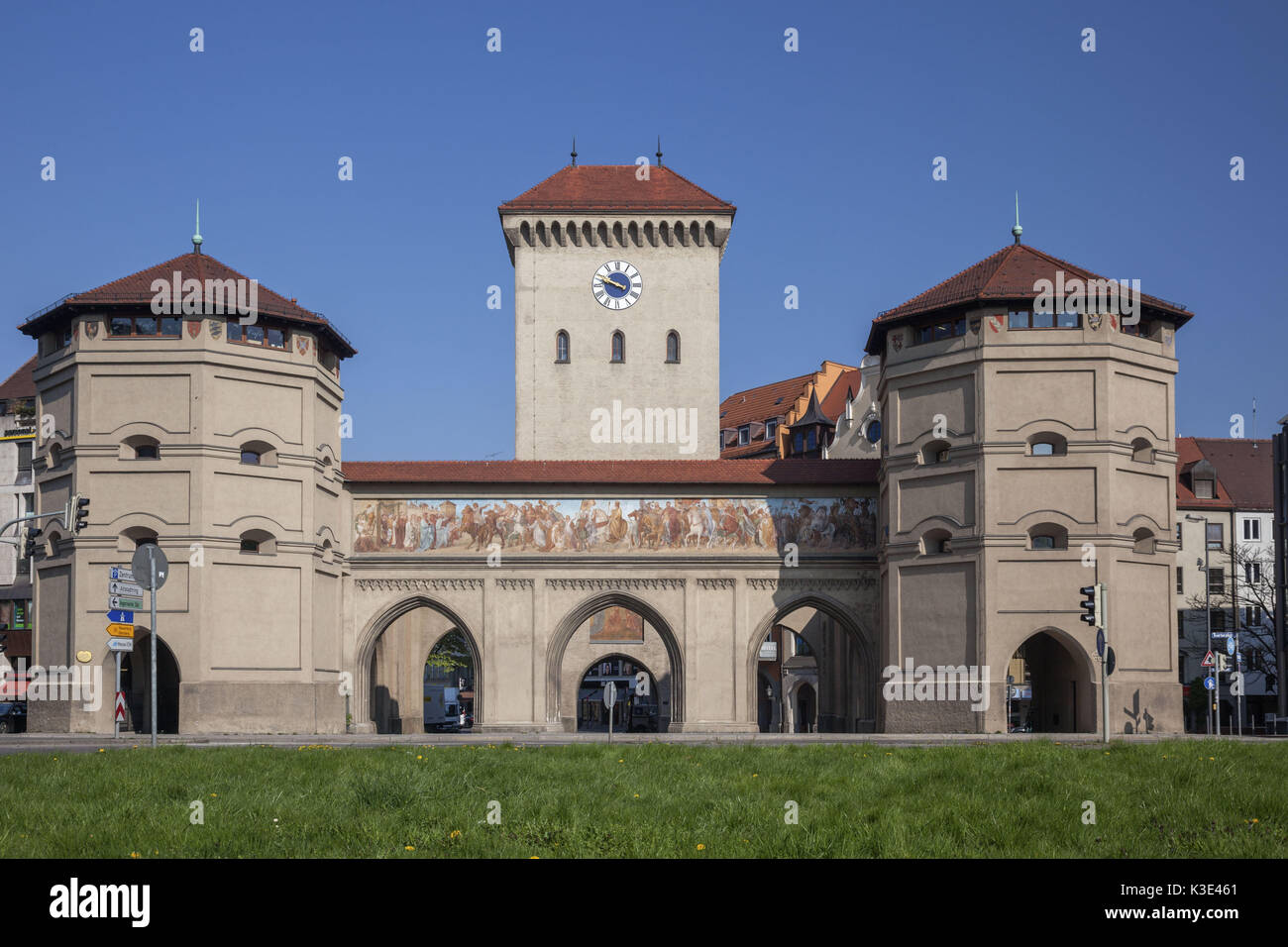 Isartor of the Isartor square, Munich, Old Town, Upper Bavaria, Bavaria ...