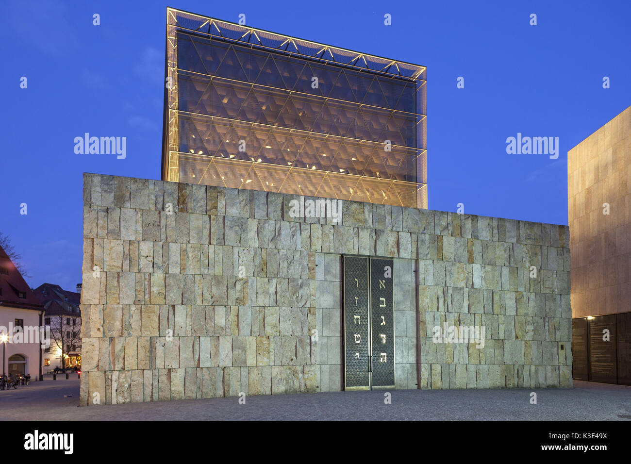 Munich town museum new main synagogue in the st square hi-res stock ...