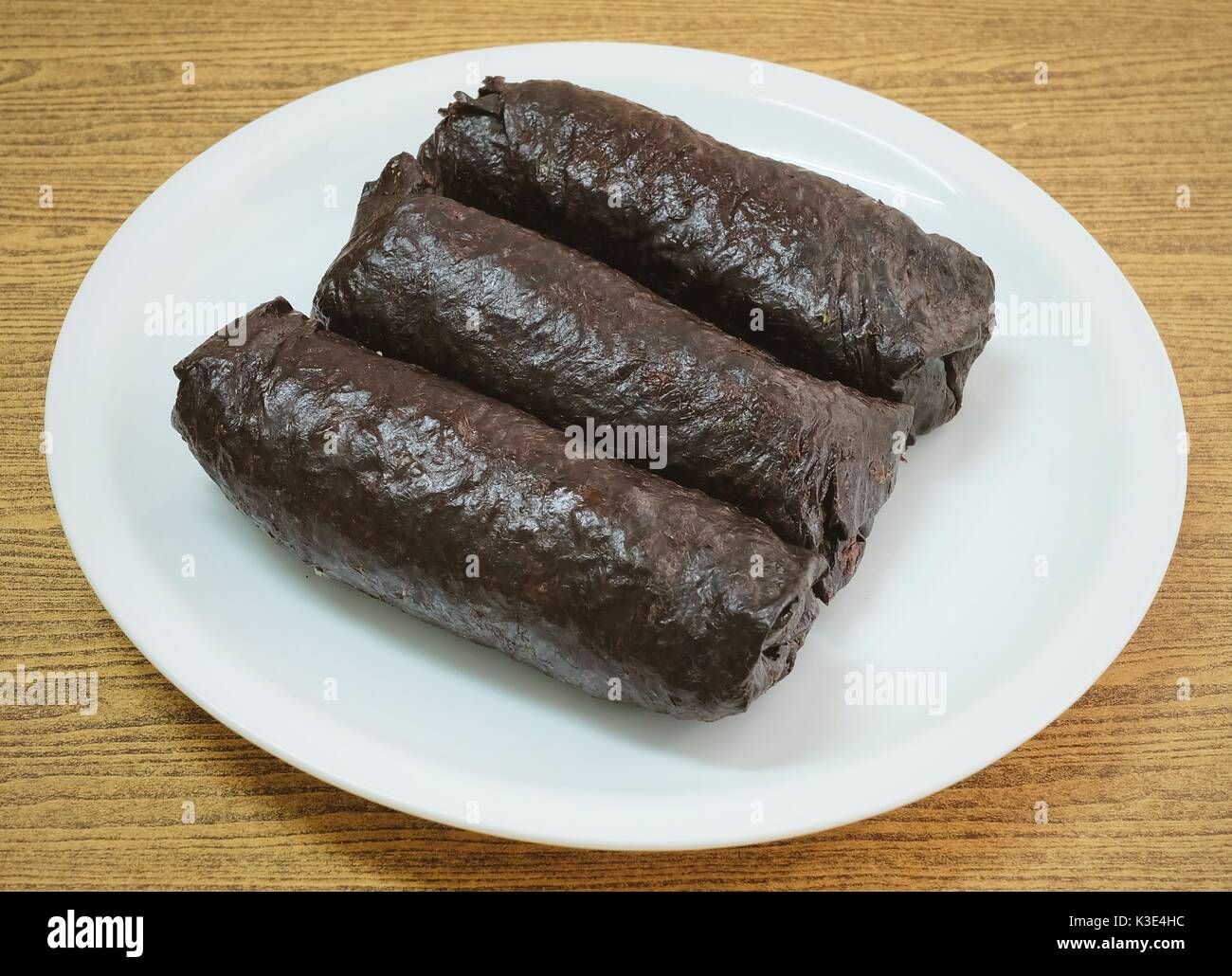 Japanese Cuisine, Traditional Unsliced Japanese Rice Maki Sushi Roll ...