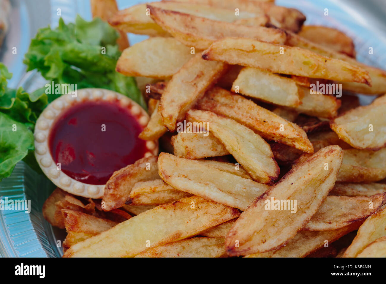 Deep fried potatoes Stock Photo - Alamy