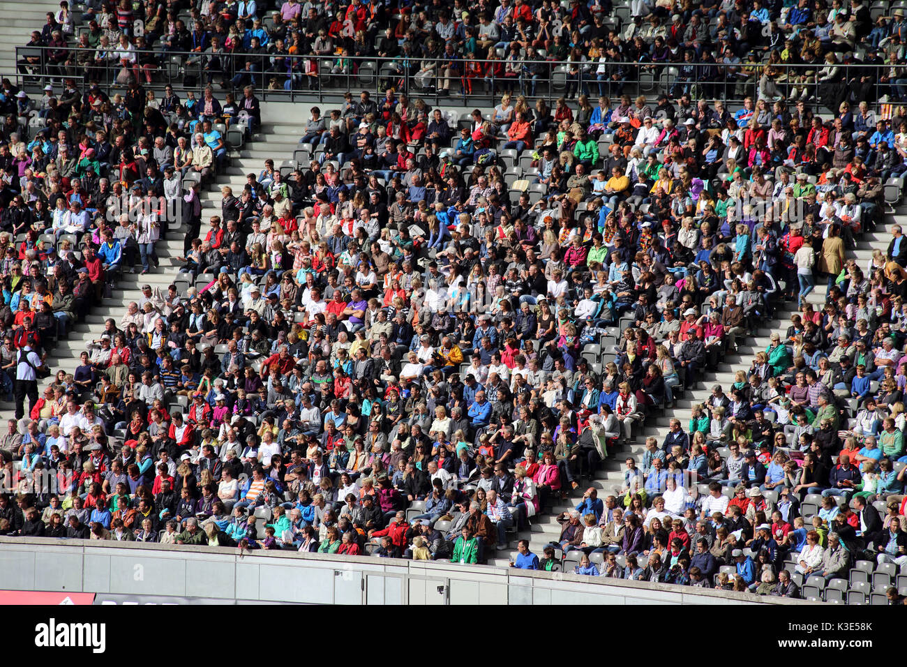 Germany, Berlin, Olympic stadium, sports event, spectator Stock Photo ...