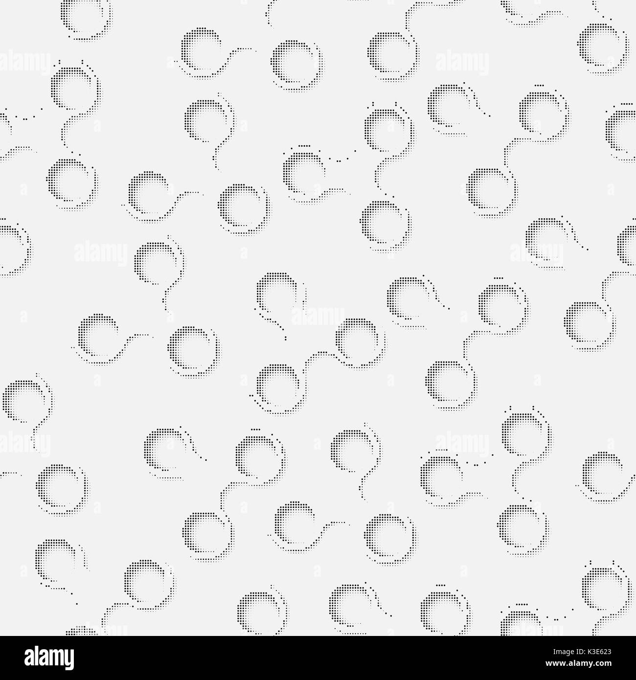 Seamless halftone triple figures of round points Stock Vector Image ...