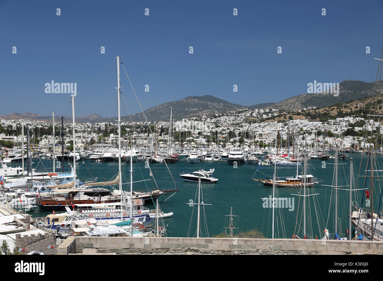 Bodrum Town in Mugla City, Aegean Turkey Stock Photo - Alamy
