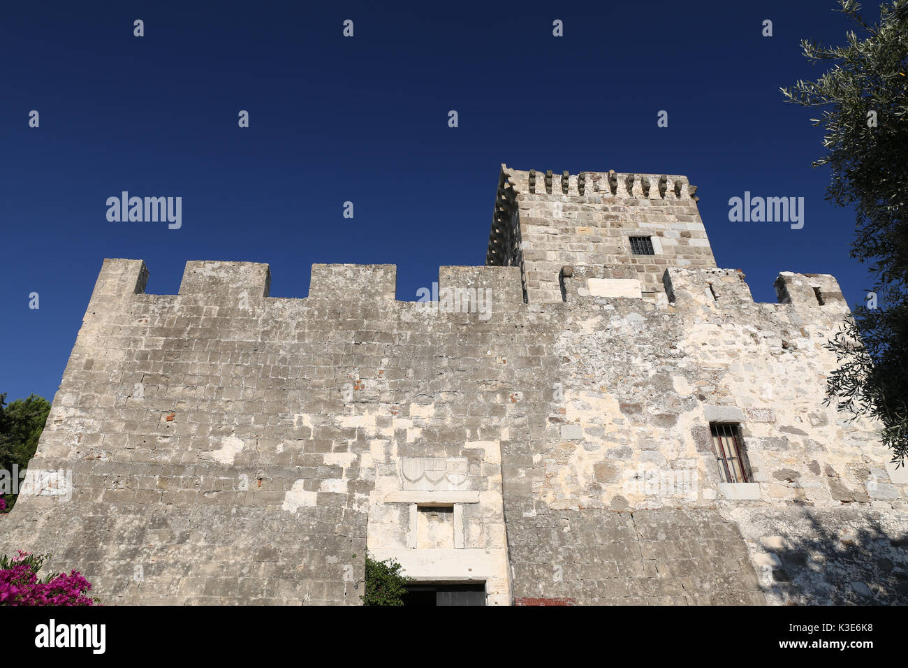 Tower of Bodrum Castle in Aegean Turkey Stock Photo - Alamy