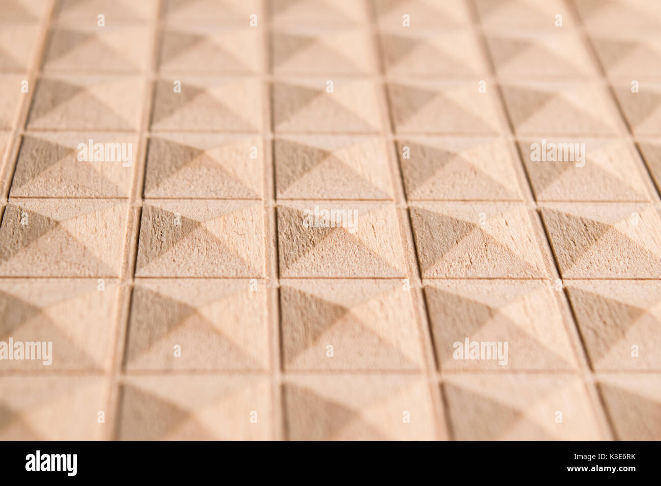 Abstract mosaic pattern for wood blocks in triangle and pyramid shapes ...