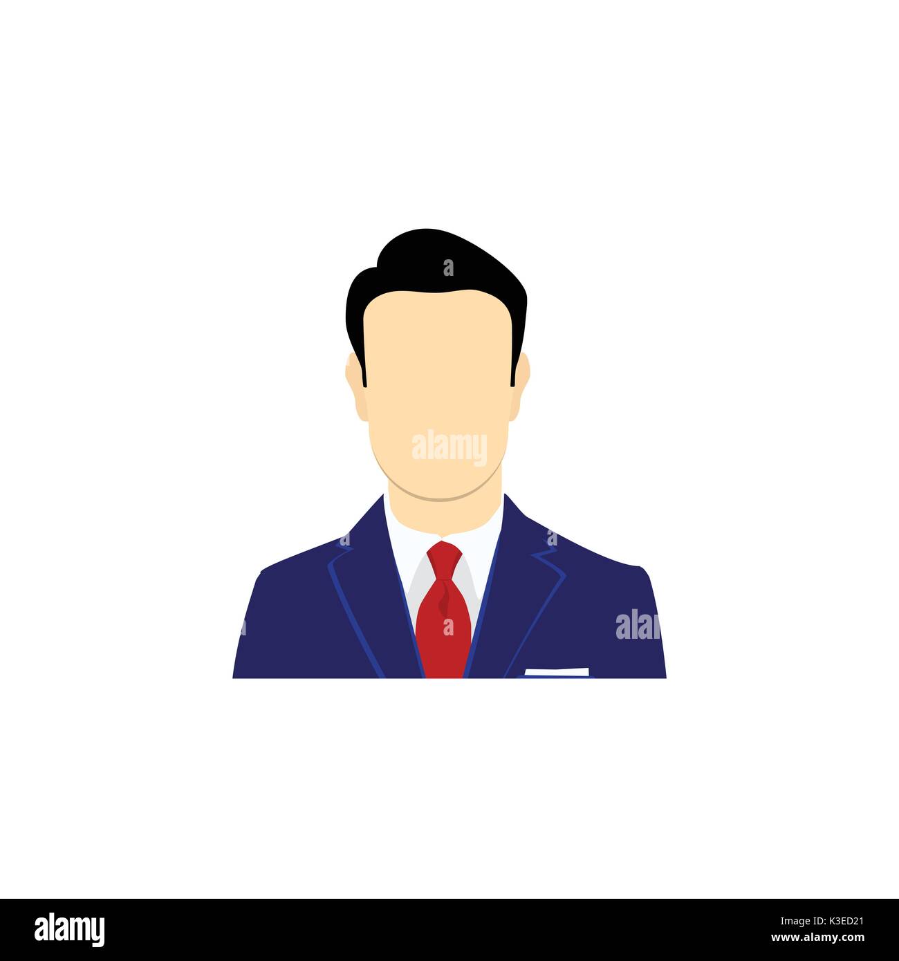 Working people business man avatar icon. Vector illustration of flat ...