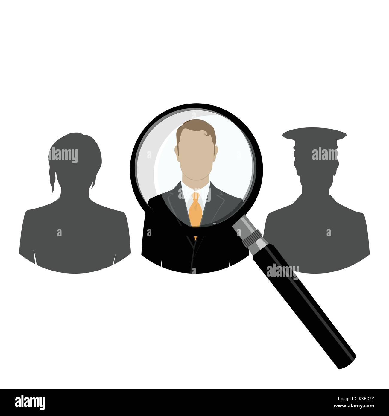 Vector illustration hiring concept. Human Resources Interview ...