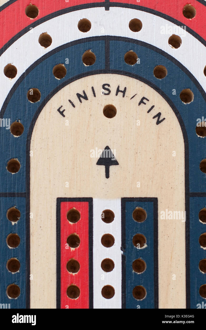 concept of finished or ending, as shown by the finish peg on a cribbage ...