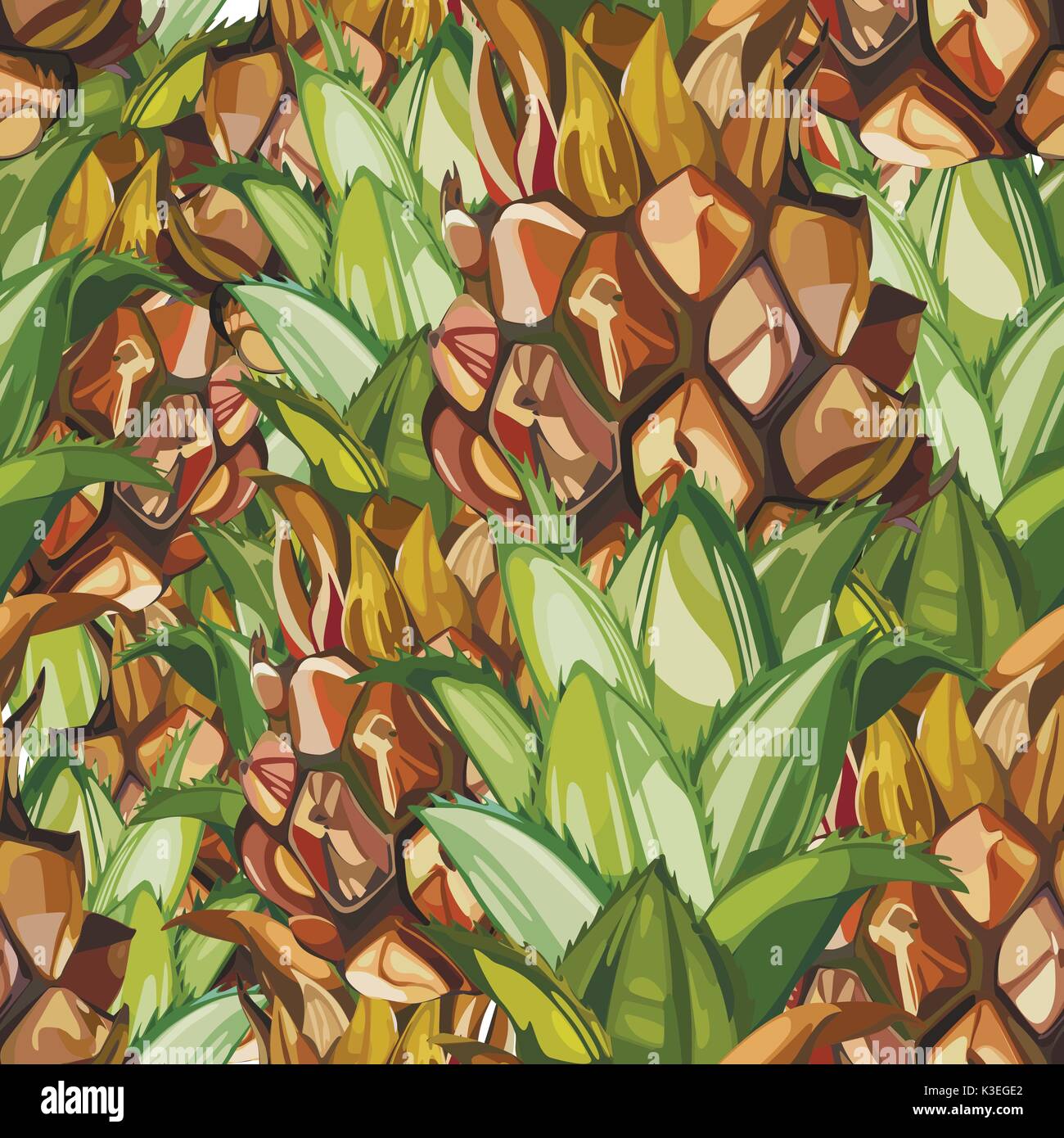 Pineapple dragon fruit Stock Vector Images - Alamy