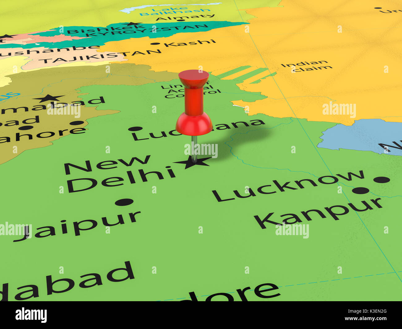 Delhi map hi-res stock photography and images - Alamy
