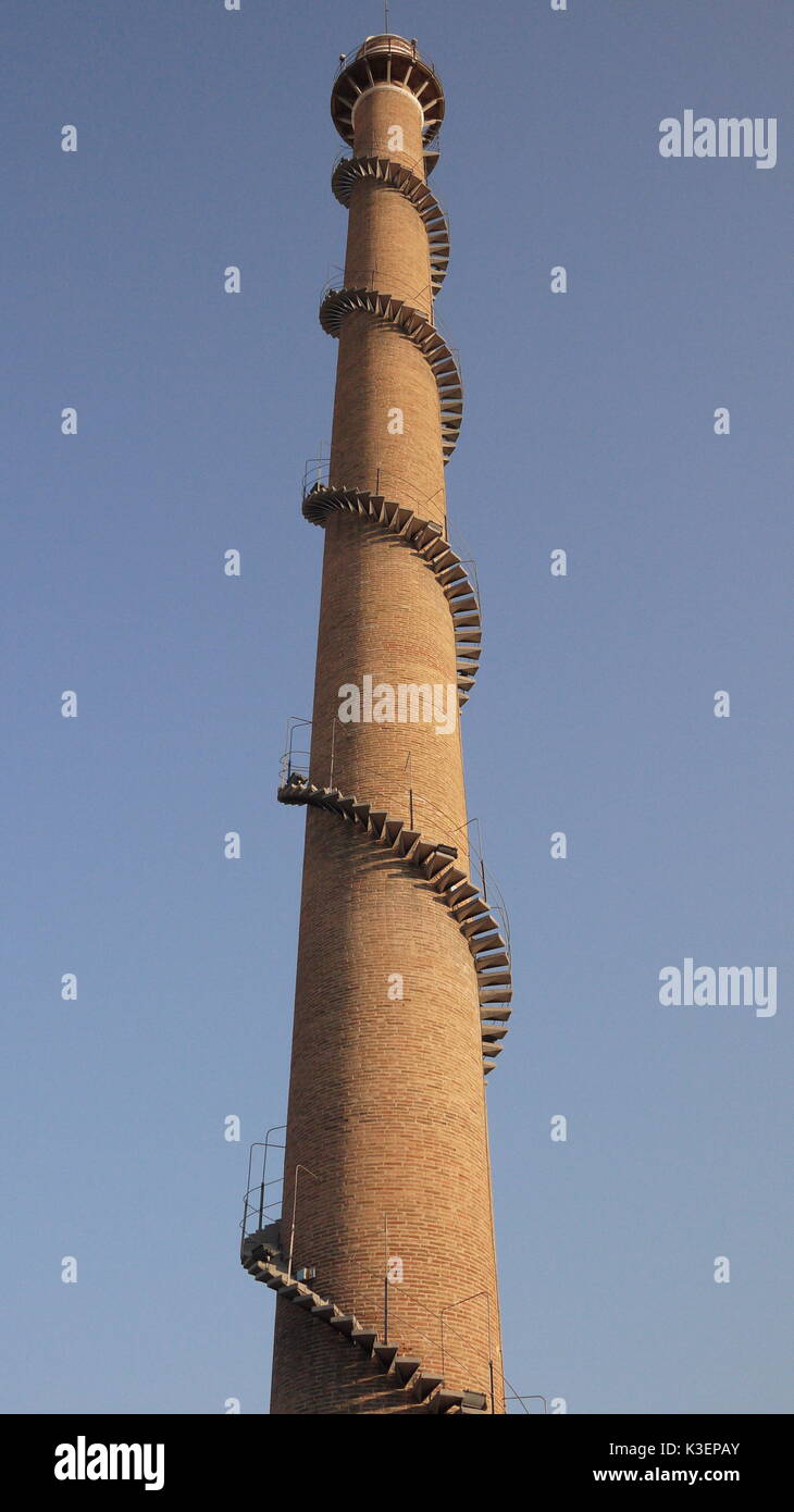 Chimney stack in Barcelona Stock Photo - Alamy