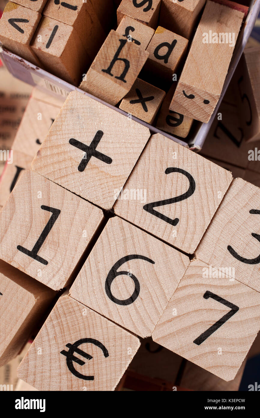 numbers and letters Stock Photo - Alamy