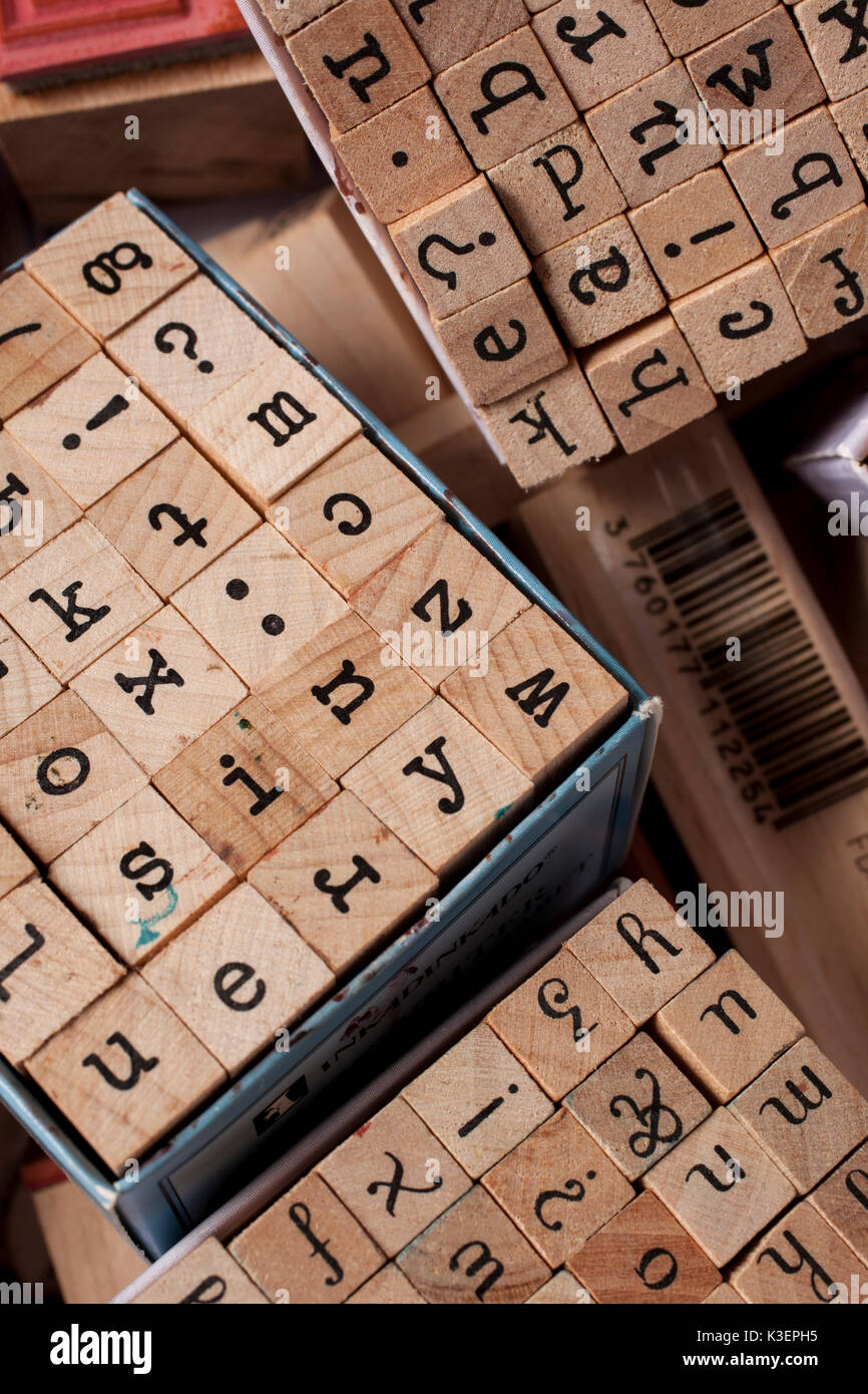 stamps word letters Stock Photo - Alamy