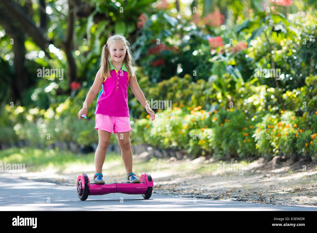 Children child hover board hi-res stock photography and images - Alamy