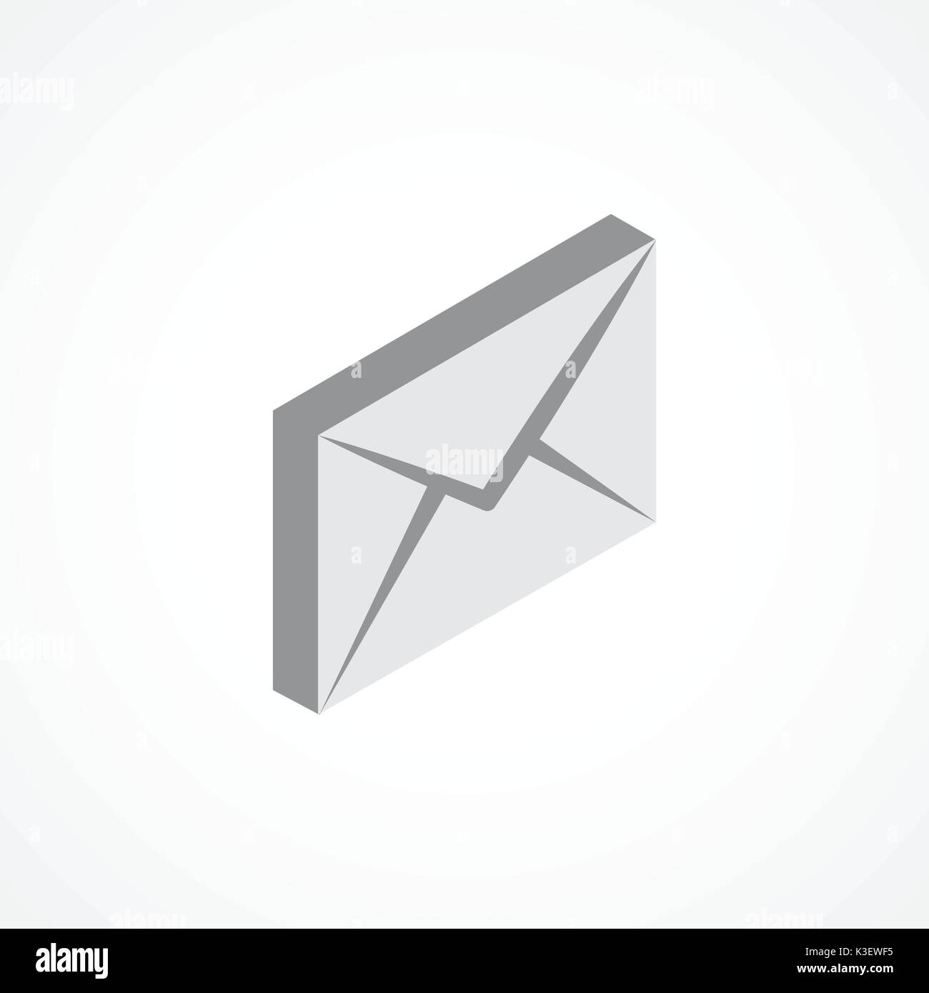 Email isometric icon 3d vector illustration on white Stock Vector Image ...