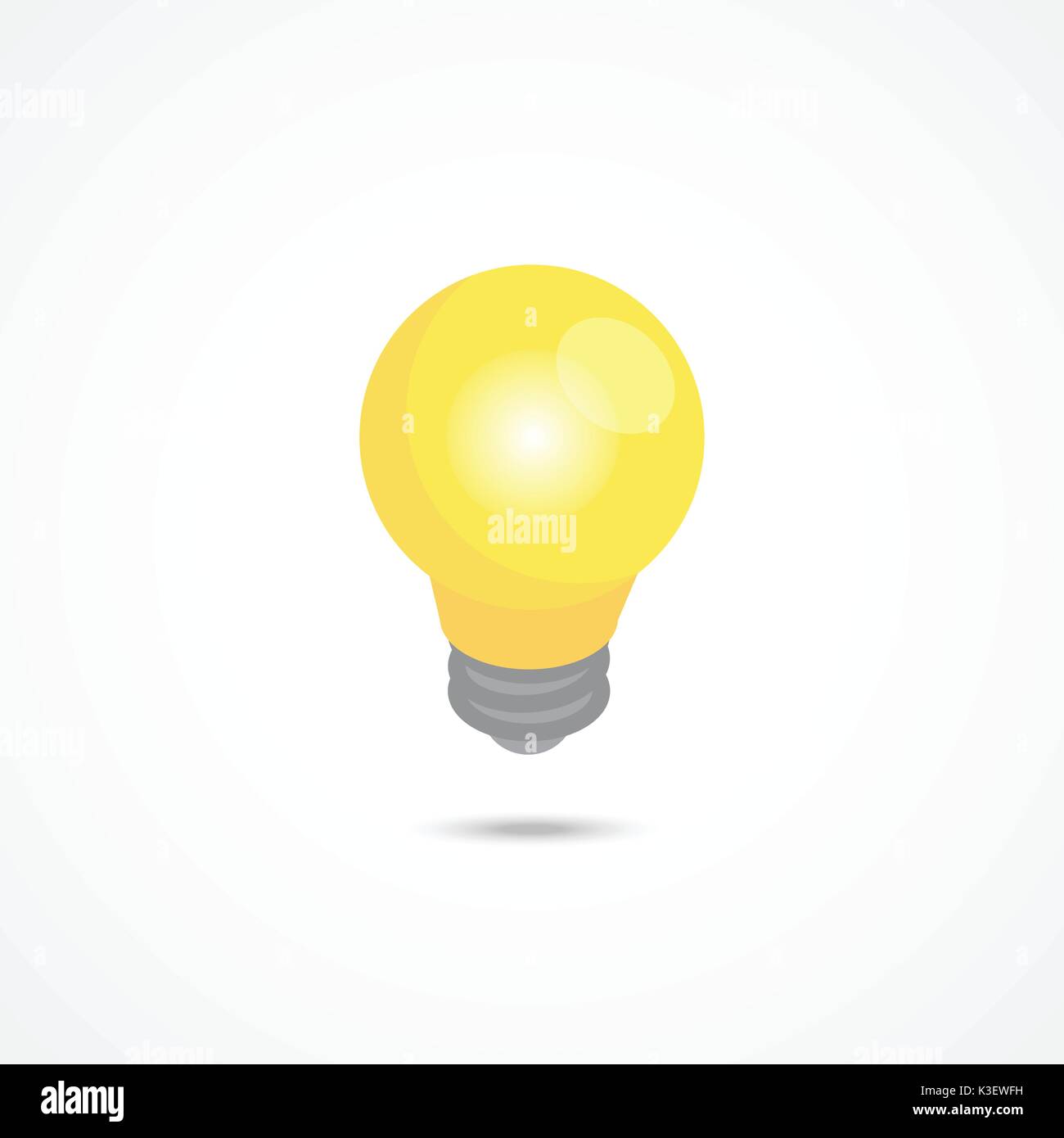 Light bulb isometric icon 3d vector illustration on white Stock Vector ...