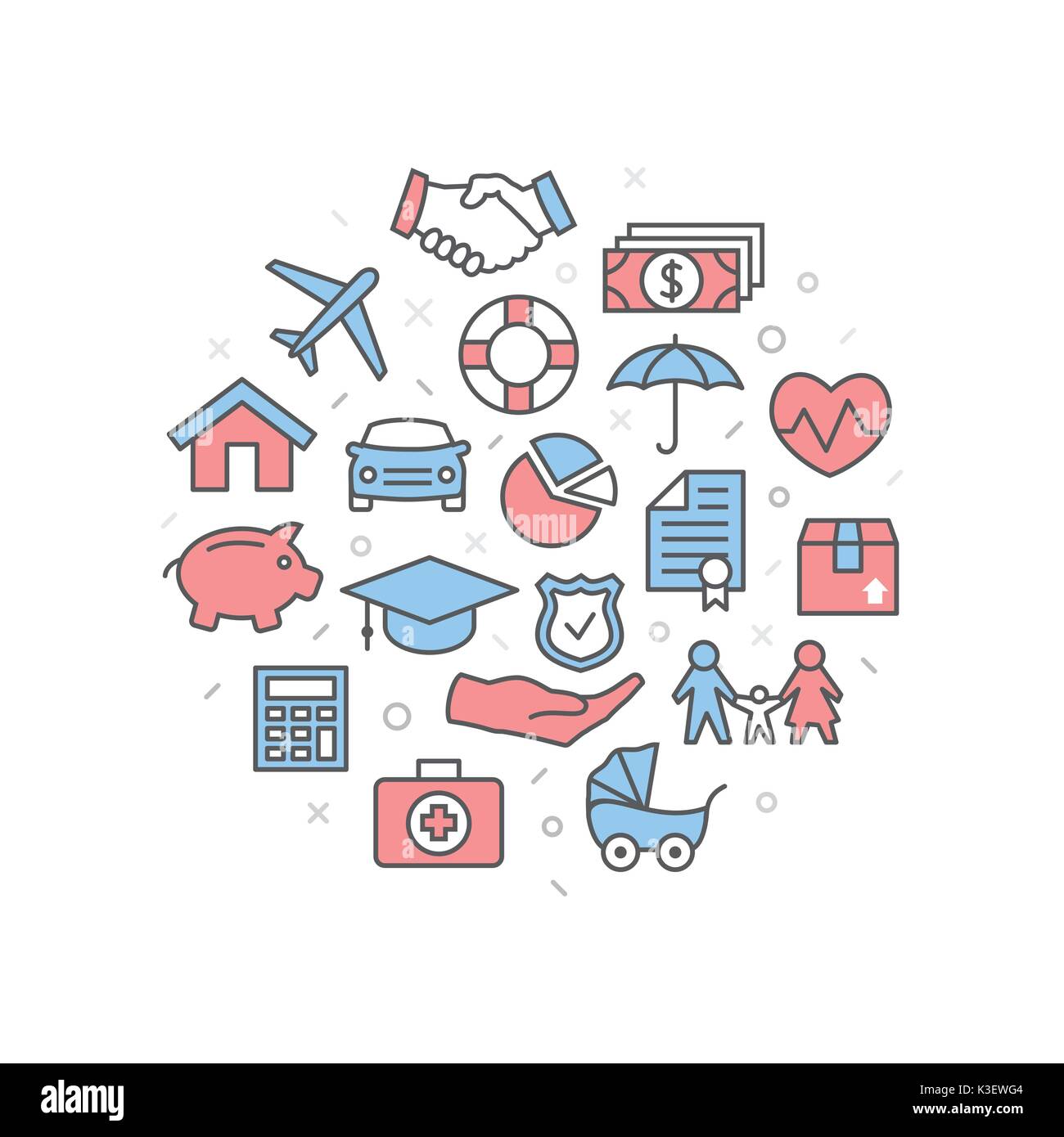 Bank and insurance Stock Vector Images - Alamy